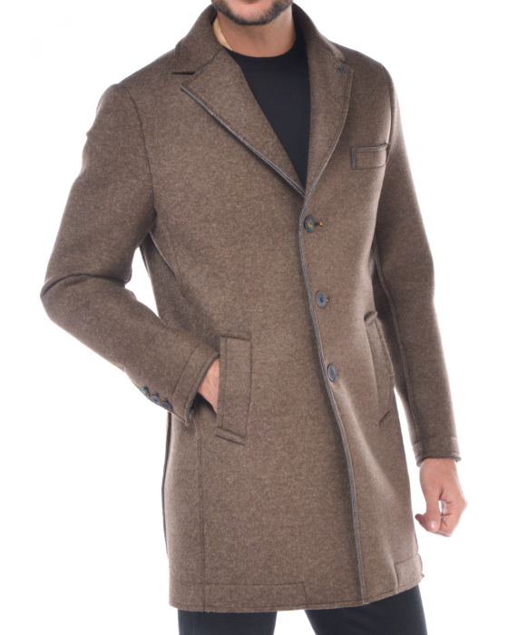 Cappotto da uomo Bob in lana cotta con bottoni - ANDY400