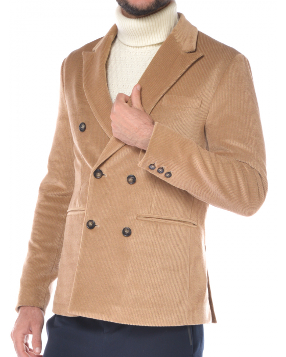 Giacca da uomo Hosio in velluto a doppiopetto - 402G154