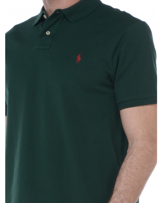 Polo da uomo Ralph Lauren Custom Slim Fit con logo - 710782592-015