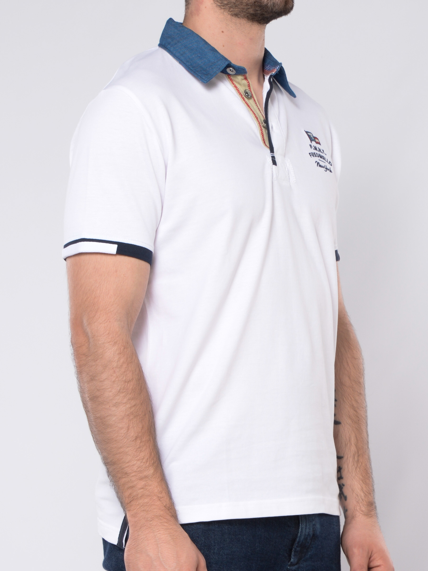 Polo da uomo Fred Mello con logo e inserti - FM24S22QC