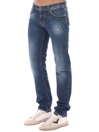 Jeans da uomo Jacob Cohen Nick Slim con rotture - NICKSLIM3736