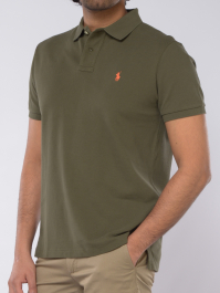 polo da uomo Ralph Lauren Custom Slim Fit con logo - 710782592-3