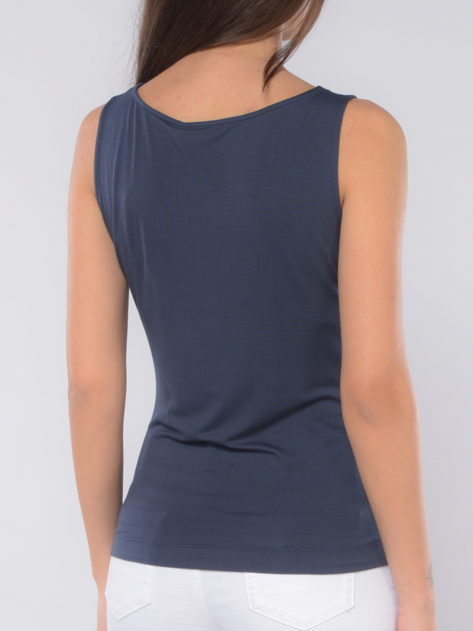 Canotta da donna Nenette in viscosa con logo - 37BB-DEWA