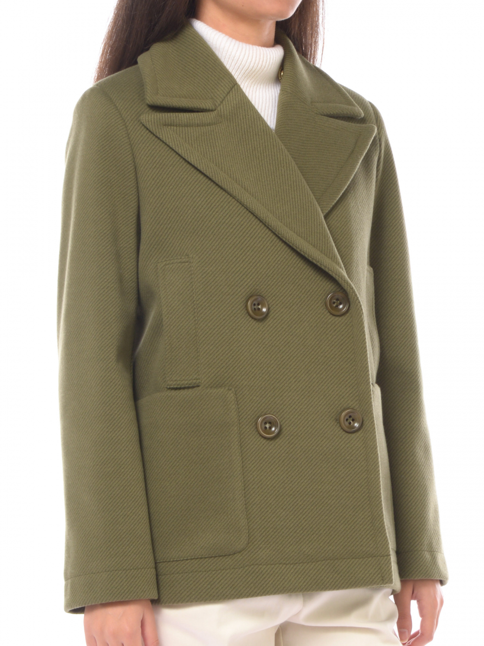 Giaccone da donna Kaos a doppiopetto con tasche - PIJMR015