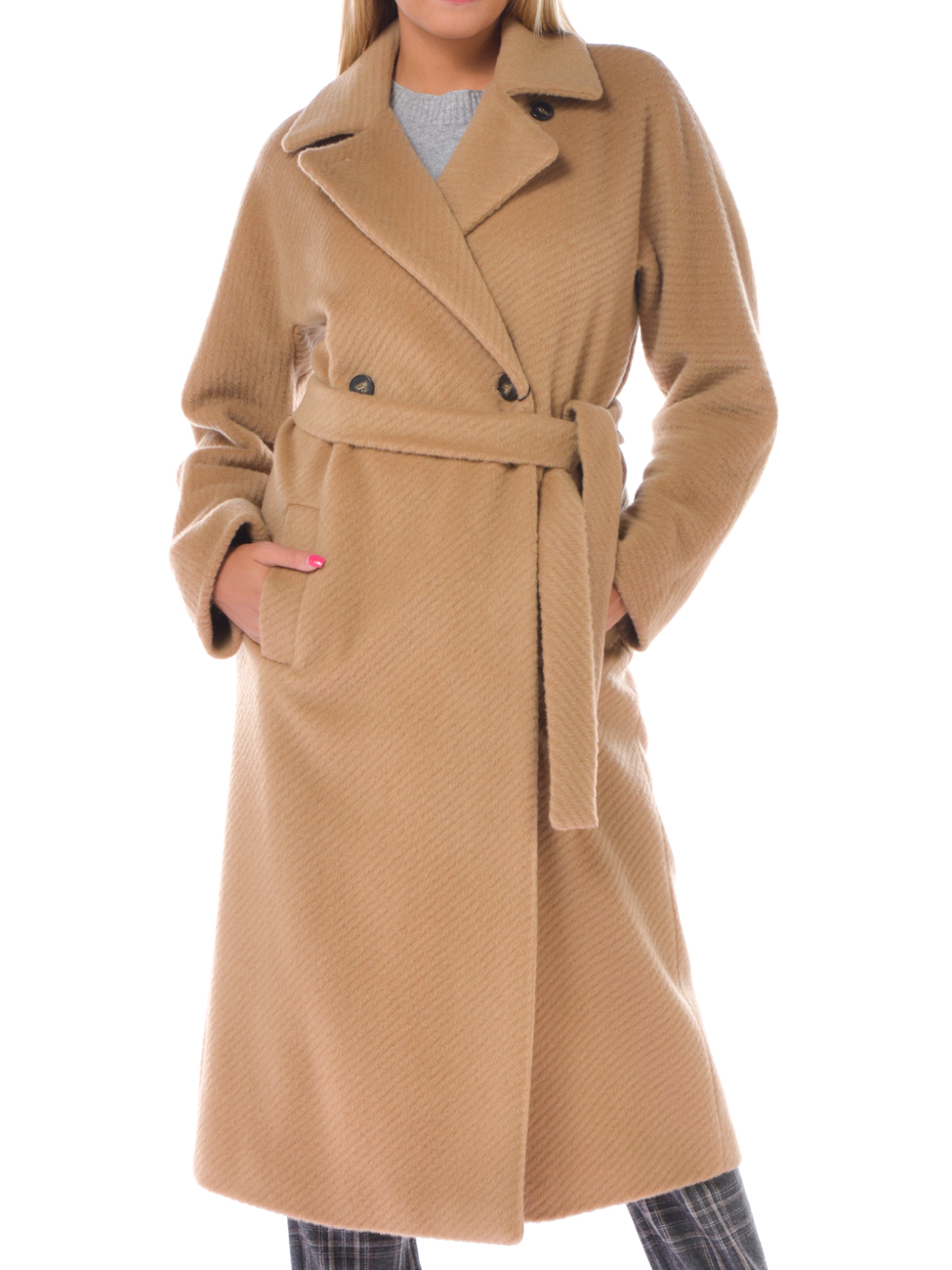 Cappotto da donna Marella doppiopetto con spacco - 30161128200