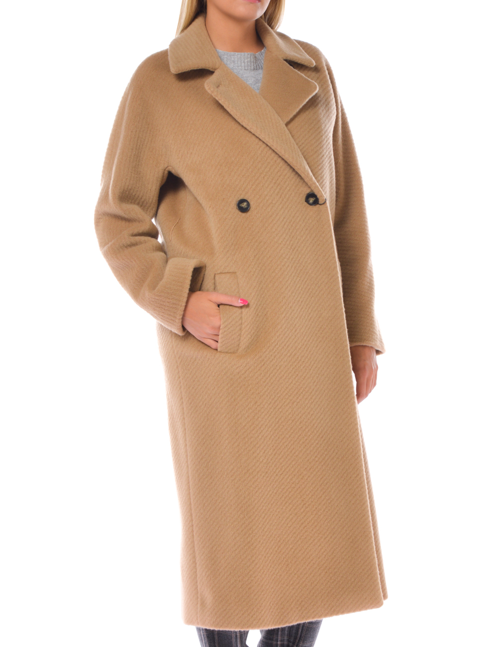 Cappotto da donna Marella doppiopetto con spacco - 30161128200