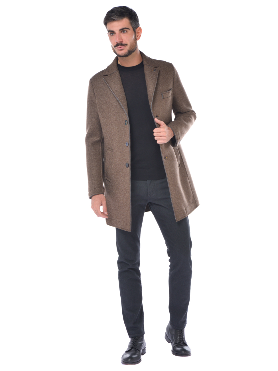 Cappotto da uomo Bob in lana cotta con bottoni - ANDY400