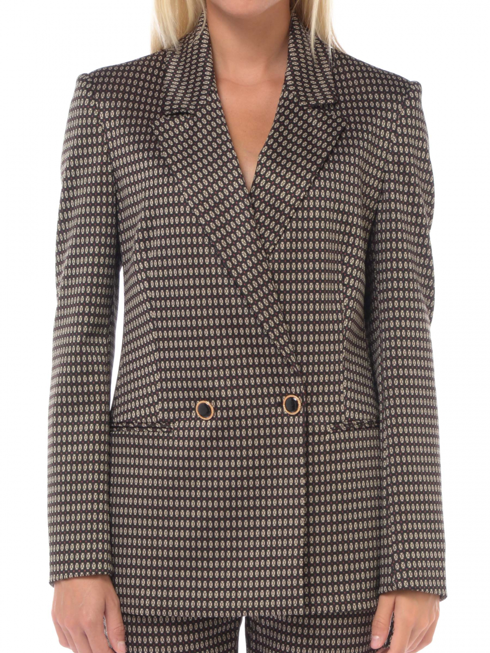 Giacca da donna Liu Jo a fantasia doppiopetto - MF3116J4050