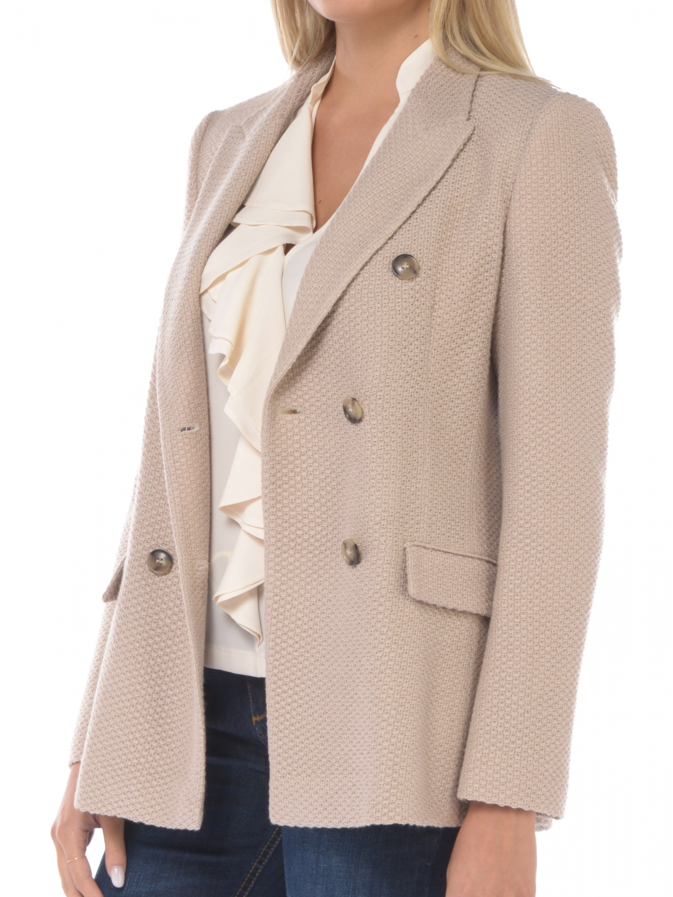 Giacca da donna Seventy in maglia a doppiopetto - GI073677770032