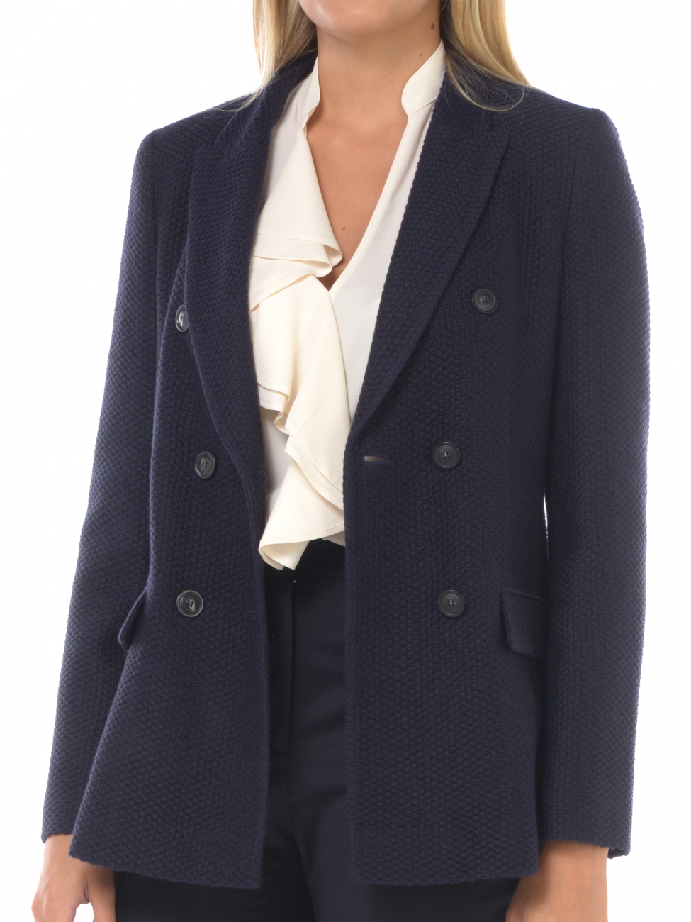 Giacca da donna Seventy a doppiopetto microlavorata - GI073675150950