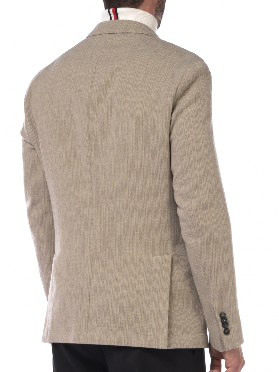 Giacca da uomo Paoloni in lana effetto rigato - G537231556