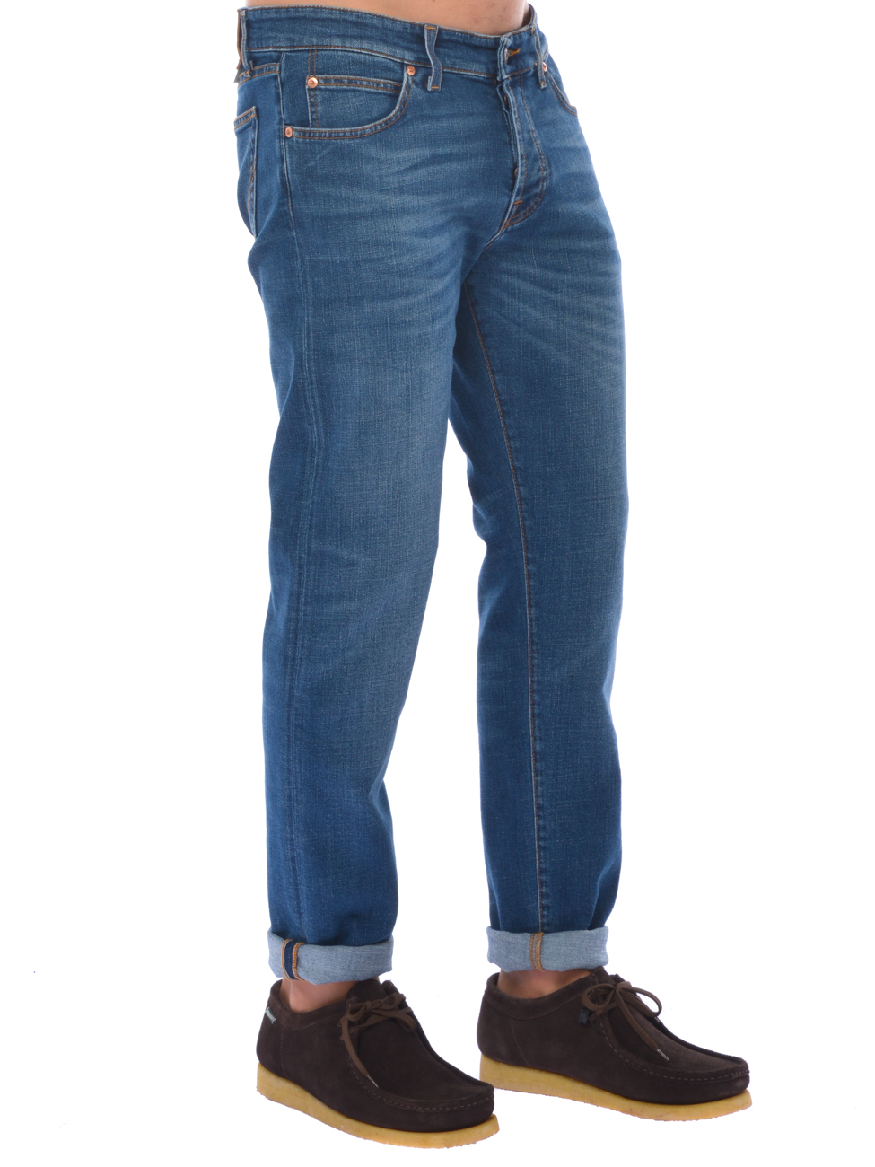 jeans da uomo Roy Roger's cinque tasche stone washed - A22RRU118D33920