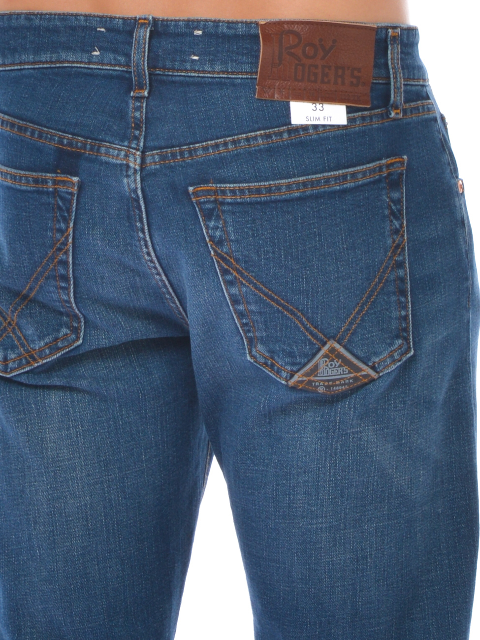 jeans da uomo Roy Roger's cinque tasche stone washed - A22RRU118D33920