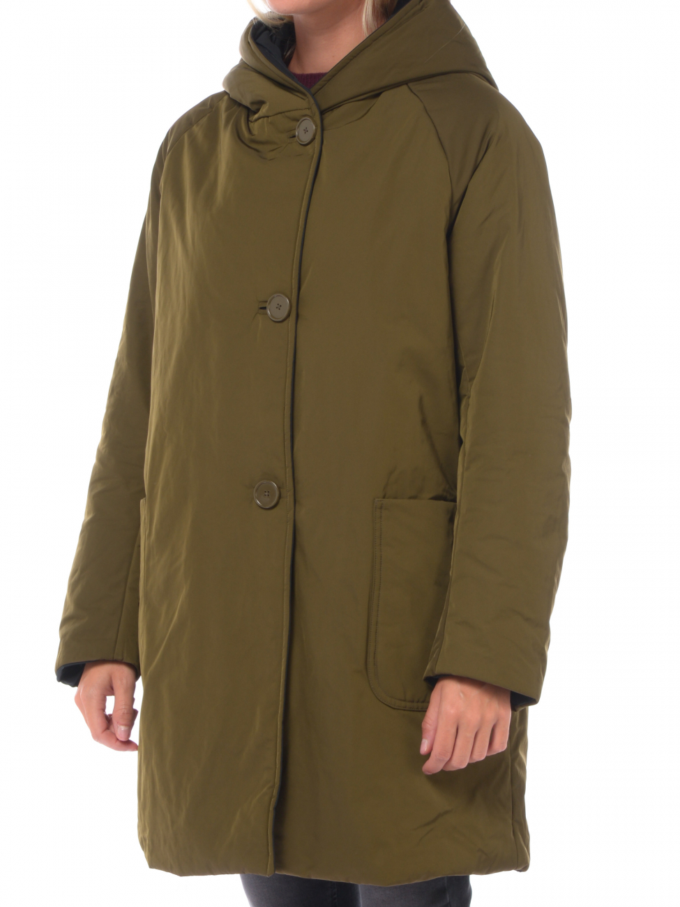 Giaccone donna OOF reversibile con cappuccio - OFJA9410