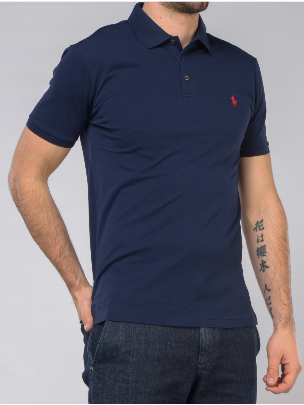 Polo da uomo Ralph Lauren Slim Fit con logo - 710541705-5