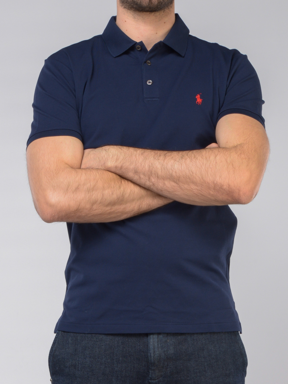 Polo da uomo Ralph Lauren Slim Fit con logo - 710541705-5