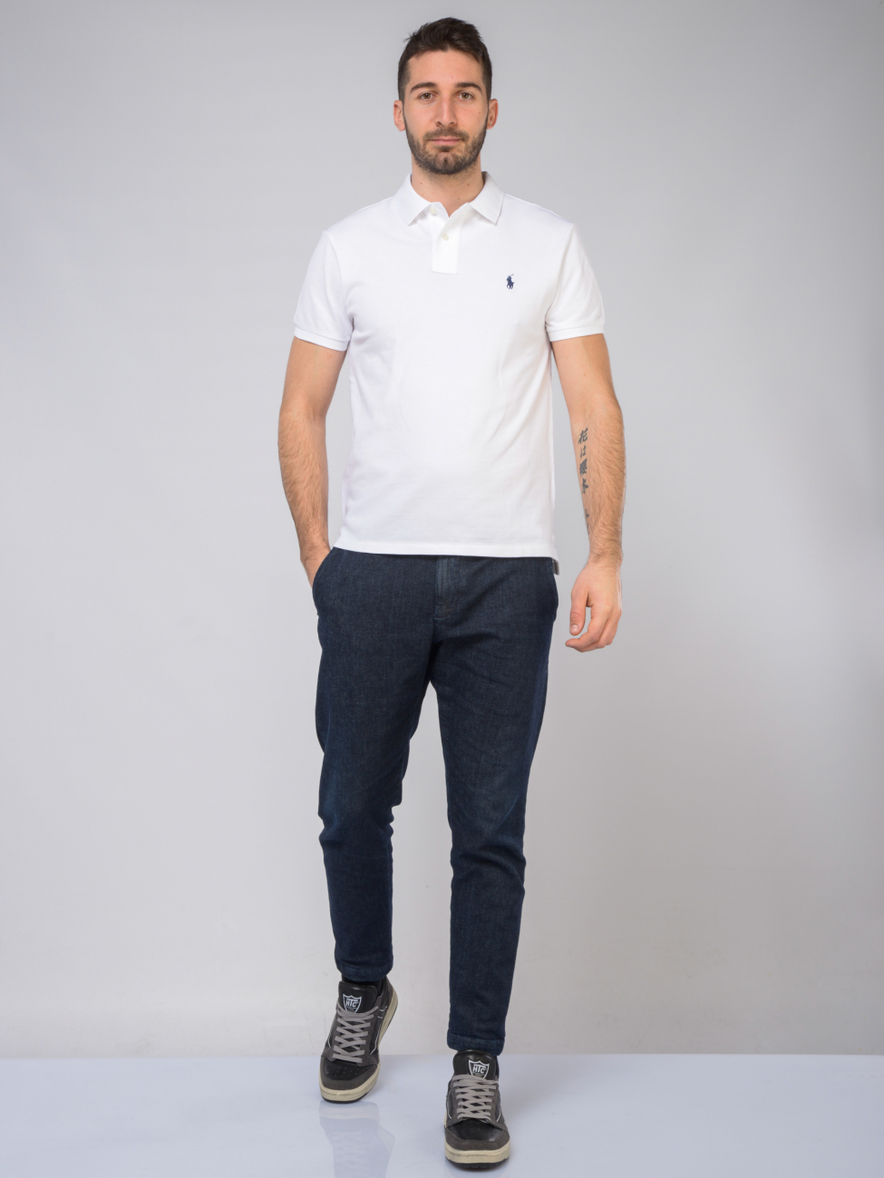 Polo da uomo Ralph Lauren Slim Fit con logo - 710548797-4