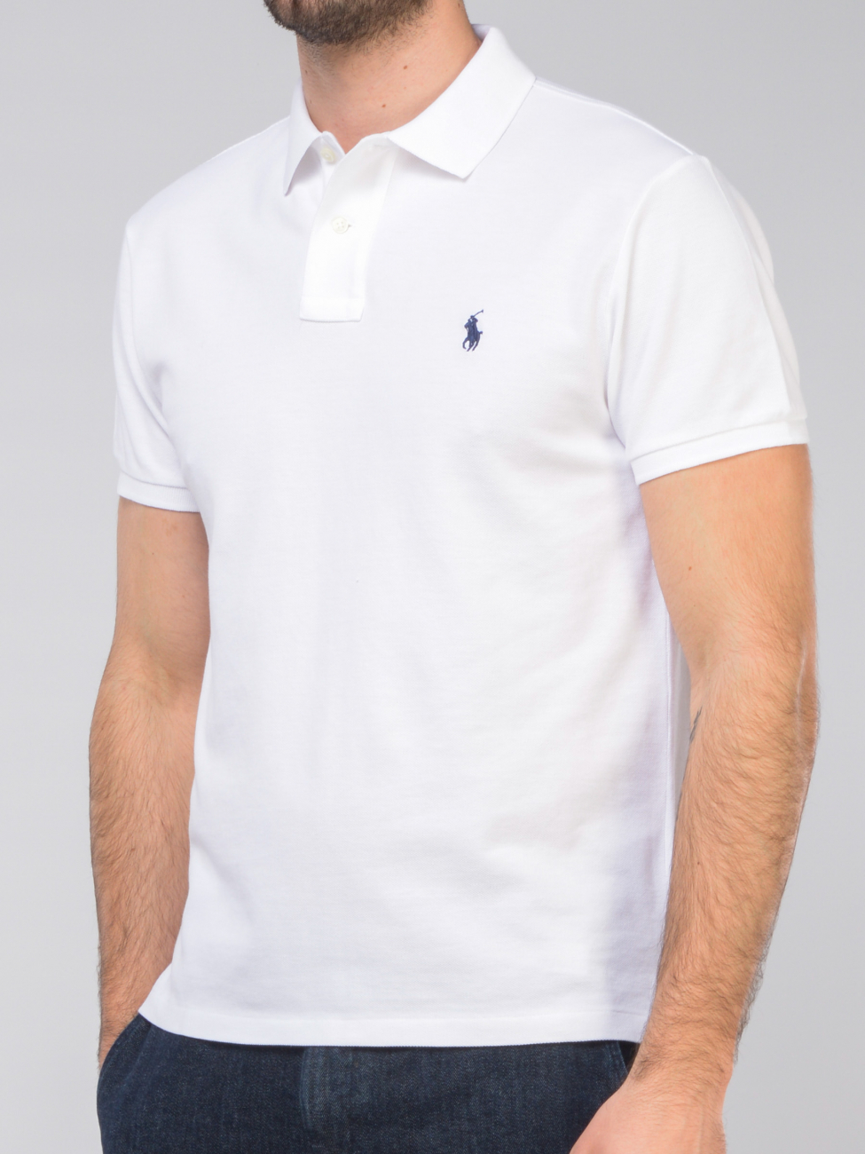 Polo da uomo Ralph Lauren Slim Fit con logo - 710548797-4