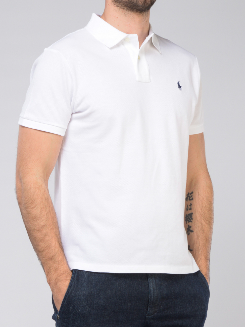 Polo da uomo Ralph Lauren Custom Slim Fit con logo - 710666998-3