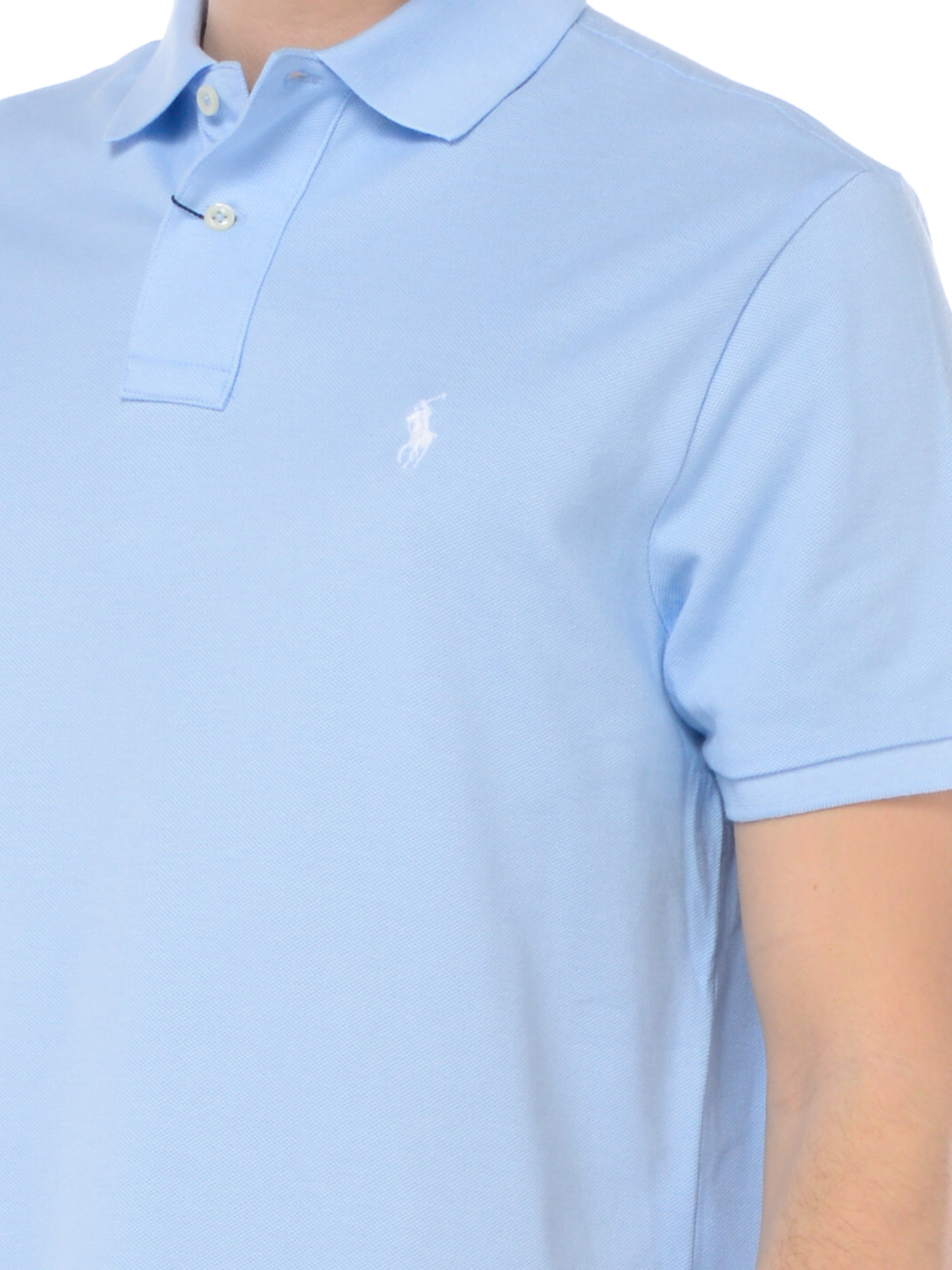 Polo da uomo Ralph Lauren Custom Slim Fit in piquet - 710782592-013