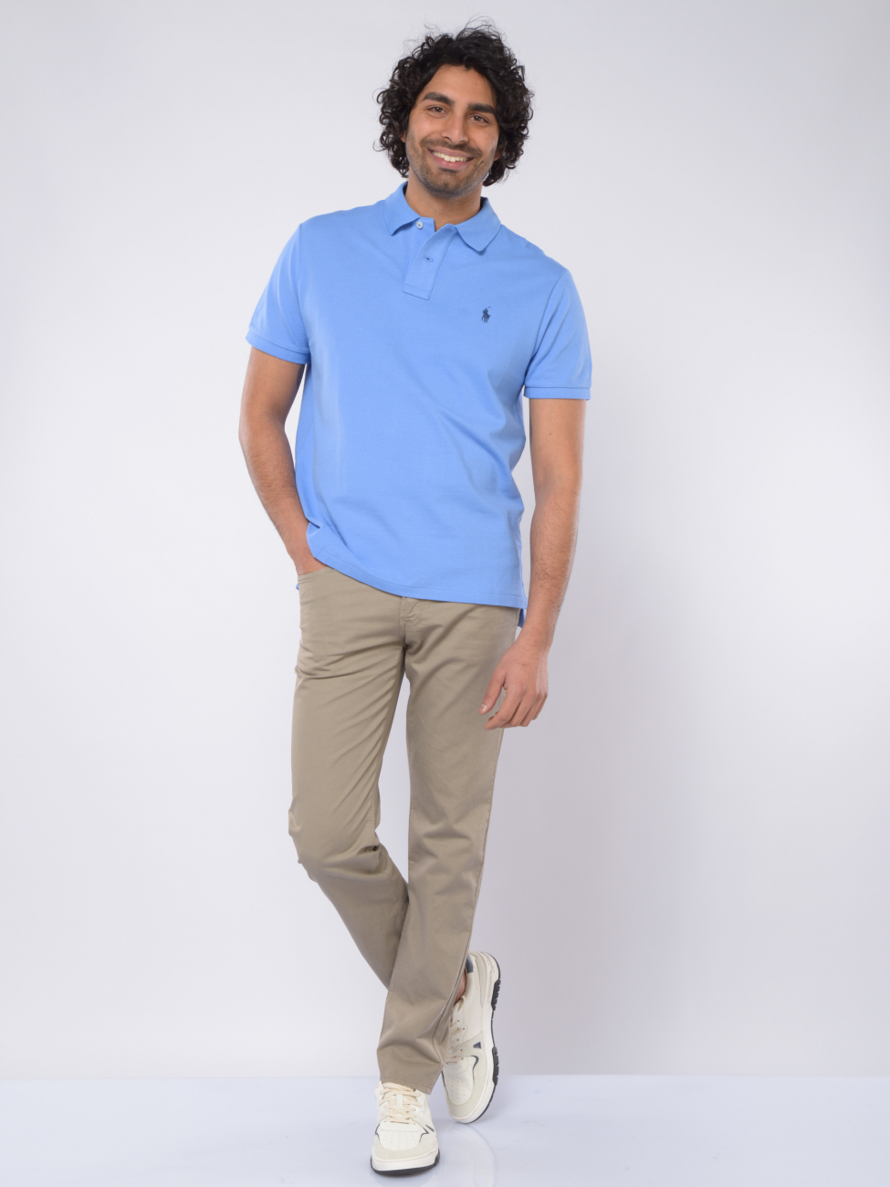 Polo da uomo Ralph Lauren Custom Slim Fit con logo - 710782592-3