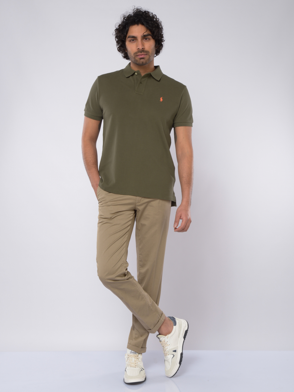 Polo da uomo Ralph Lauren Custom Slim Fit con logo - 710782592-3