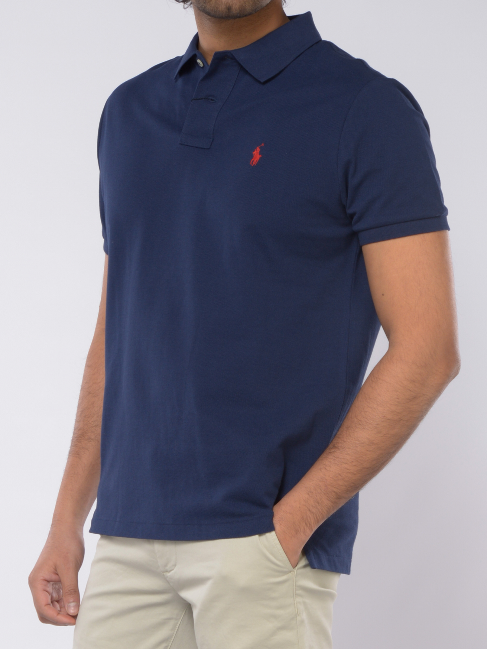 Polo da uomo Ralph Lauren Custom Slim Fit con logo - 710782592-3