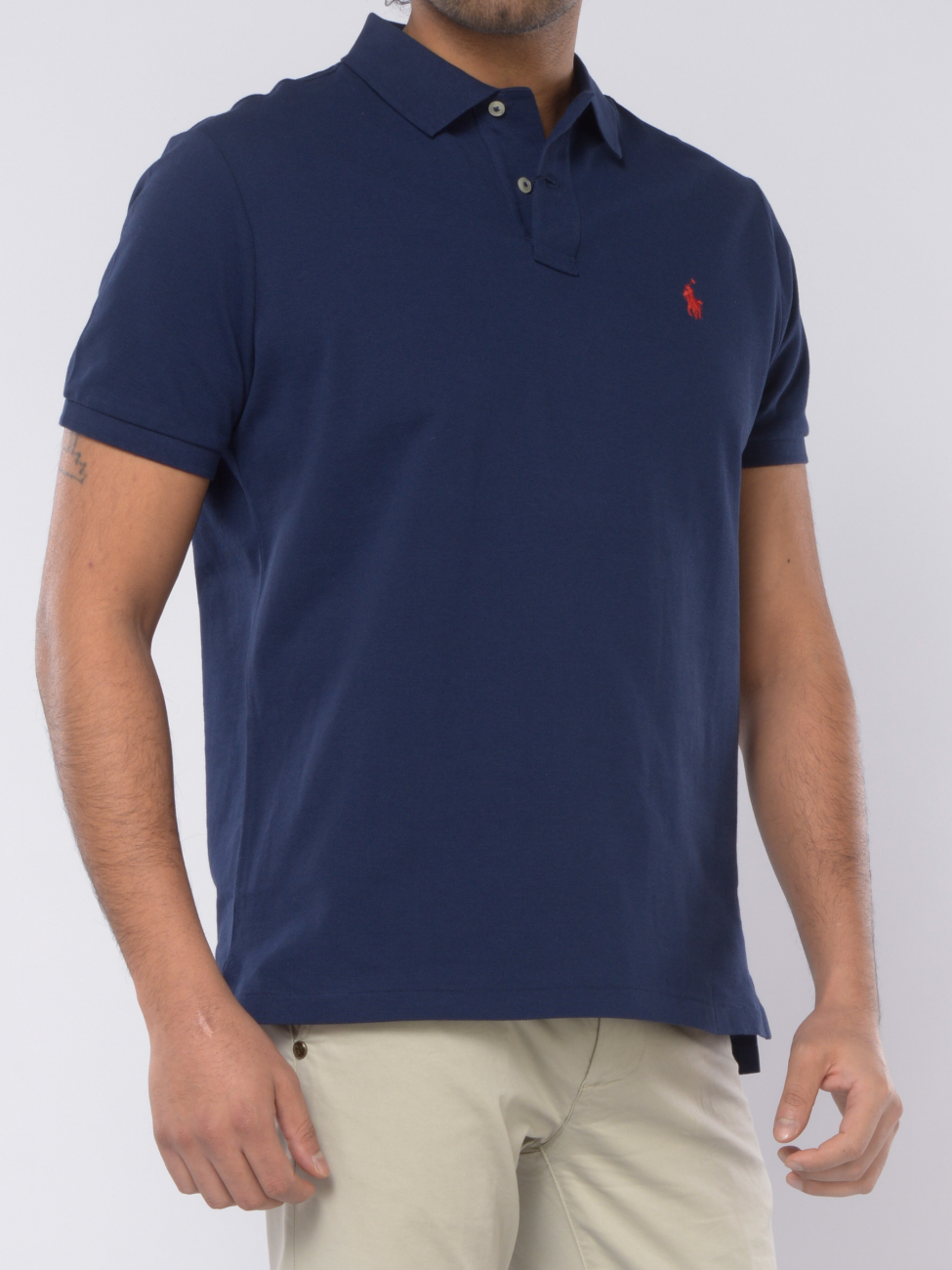 Polo da uomo Ralph Lauren Custom Slim Fit con logo - 710782592-3