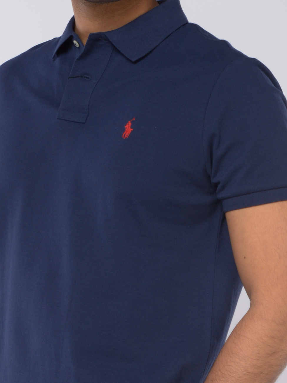 Polo da uomo Ralph Lauren Custom Slim Fit con logo - 710782592-3