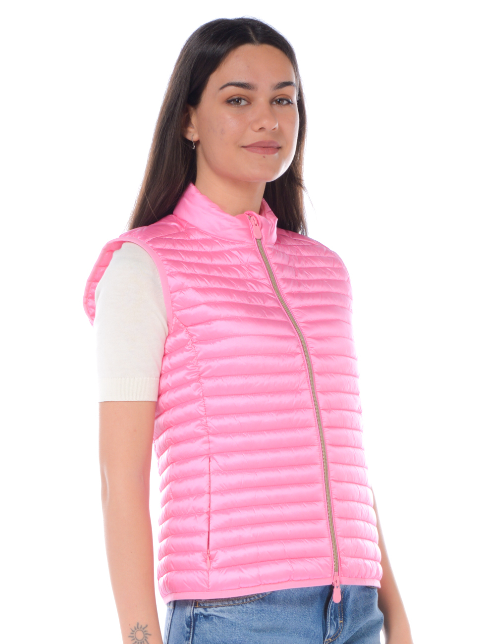 smanicato da donna Save The Duck imbottito con logo - D85310WIRIS14