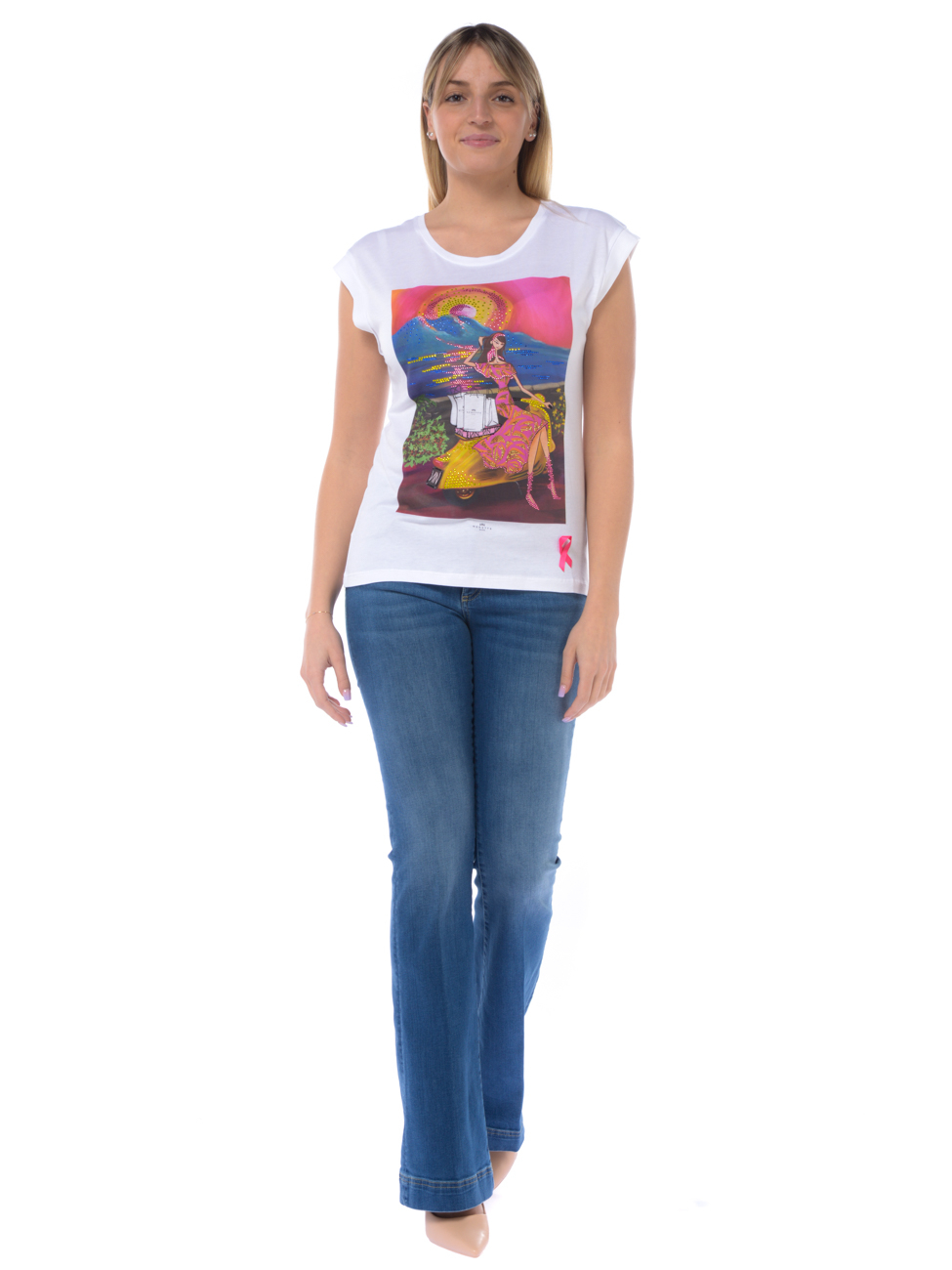 T Shirt da donna Nenette Desper Follow The Pink - 35BB-DESPER