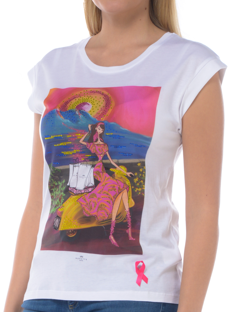 T Shirt da donna Nenette Desper Follow The Pink - 35BB-DESPER