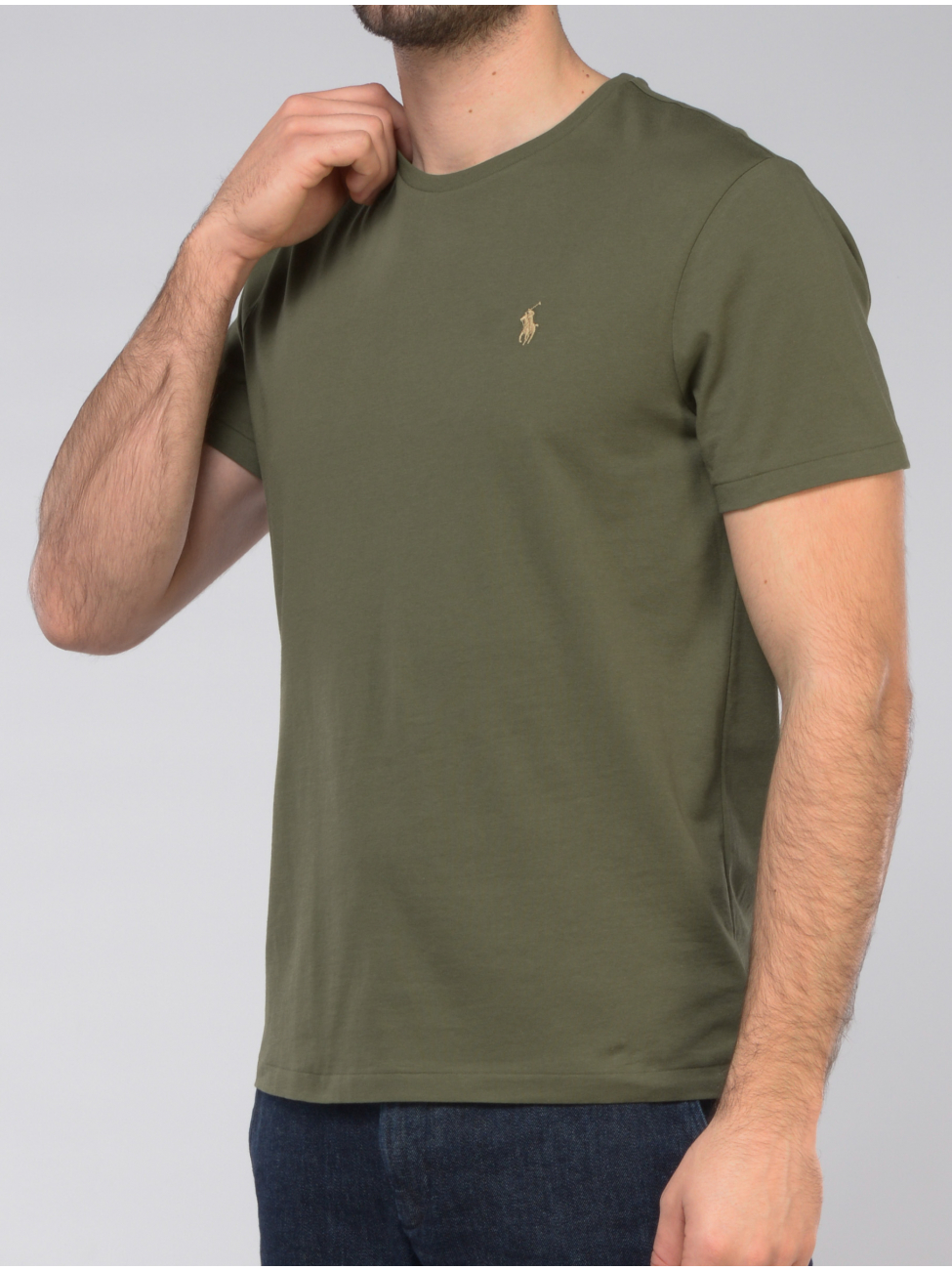 T Shirt da uomo Ralph Lauren Custom Slim Fit con logo - 710671438-6