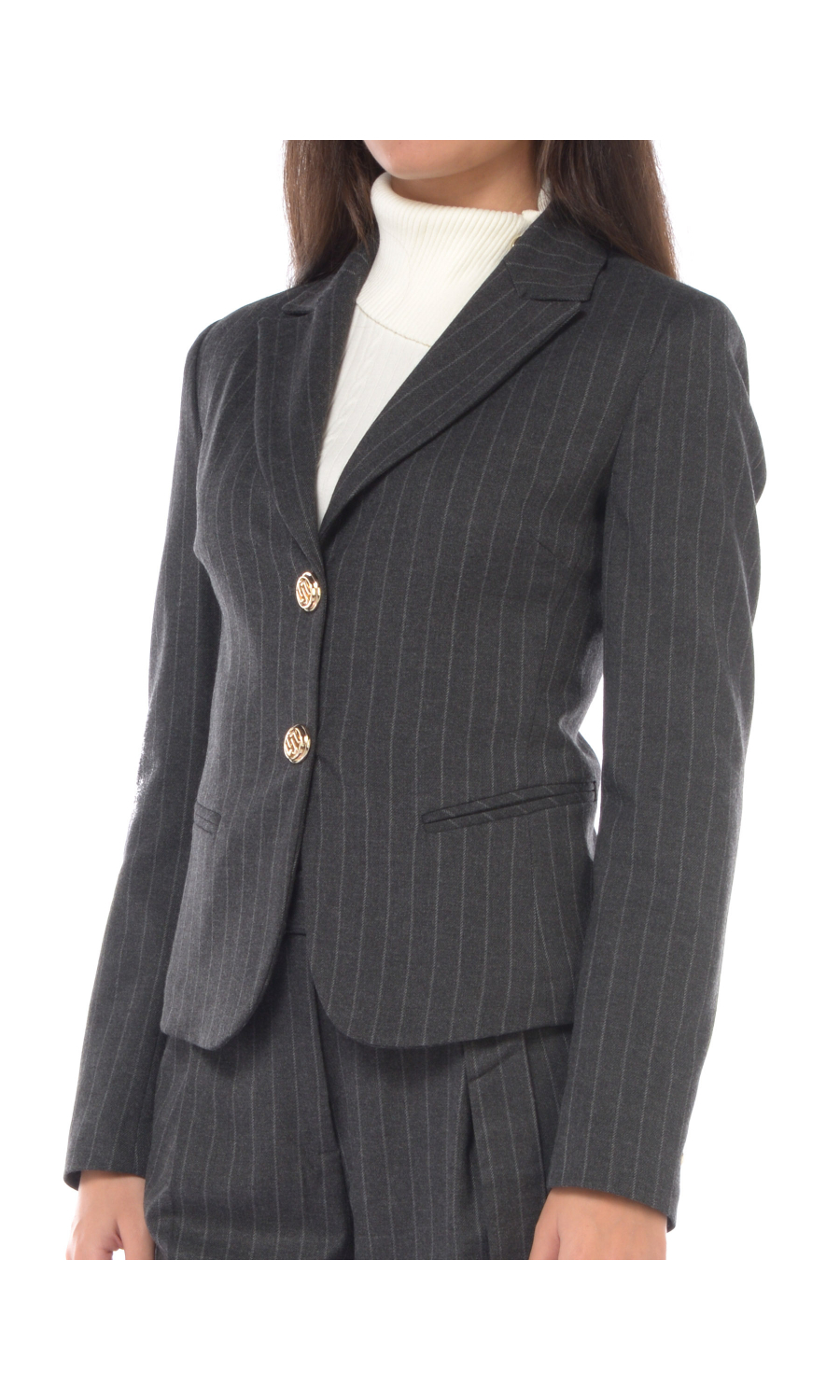 Giacca da donna Liu Jo gessato Slim Fit - CF3306T2529