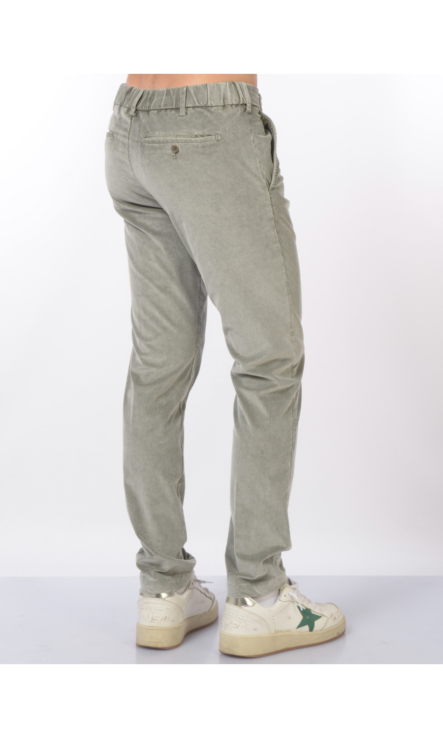 Pantalone da uomo Myths in velluto con coulisse - 25WM12L14FR