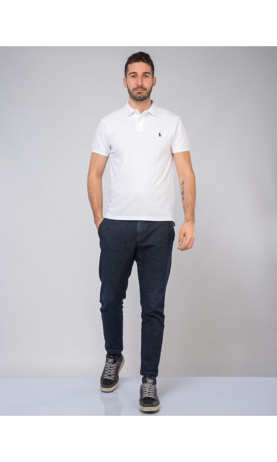 Polo da uomo Ralph Lauren Slim Fit con logo - 710548797-4