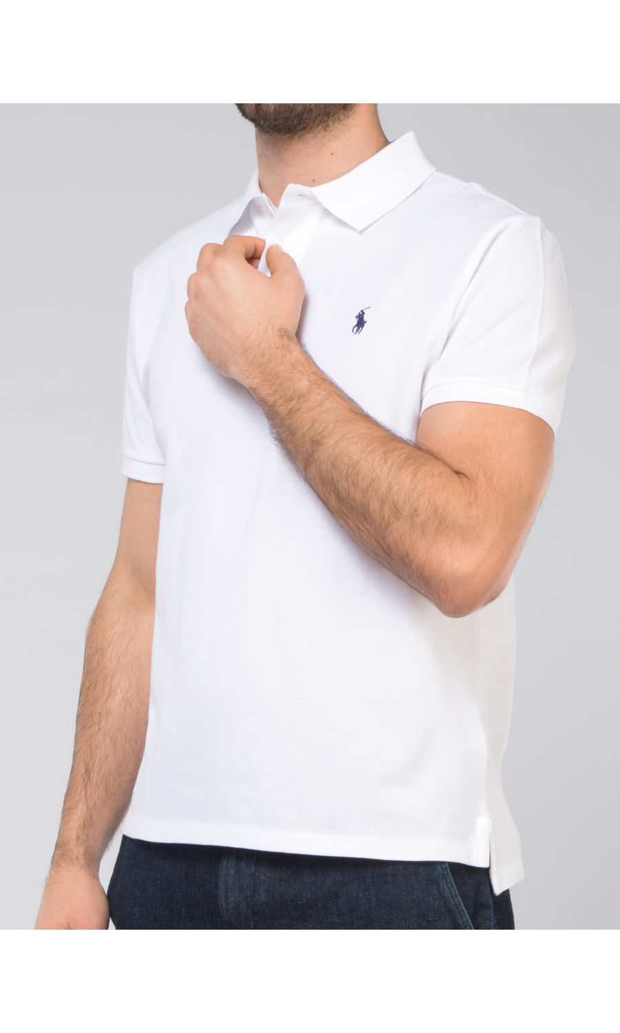 Polo da uomo Ralph Lauren Custom Slim Fit con logo - 710666998-3