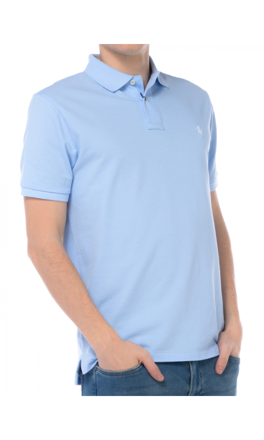 Polo da uomo Ralph Lauren Custom Slim Fit in piquet - 710782592-013