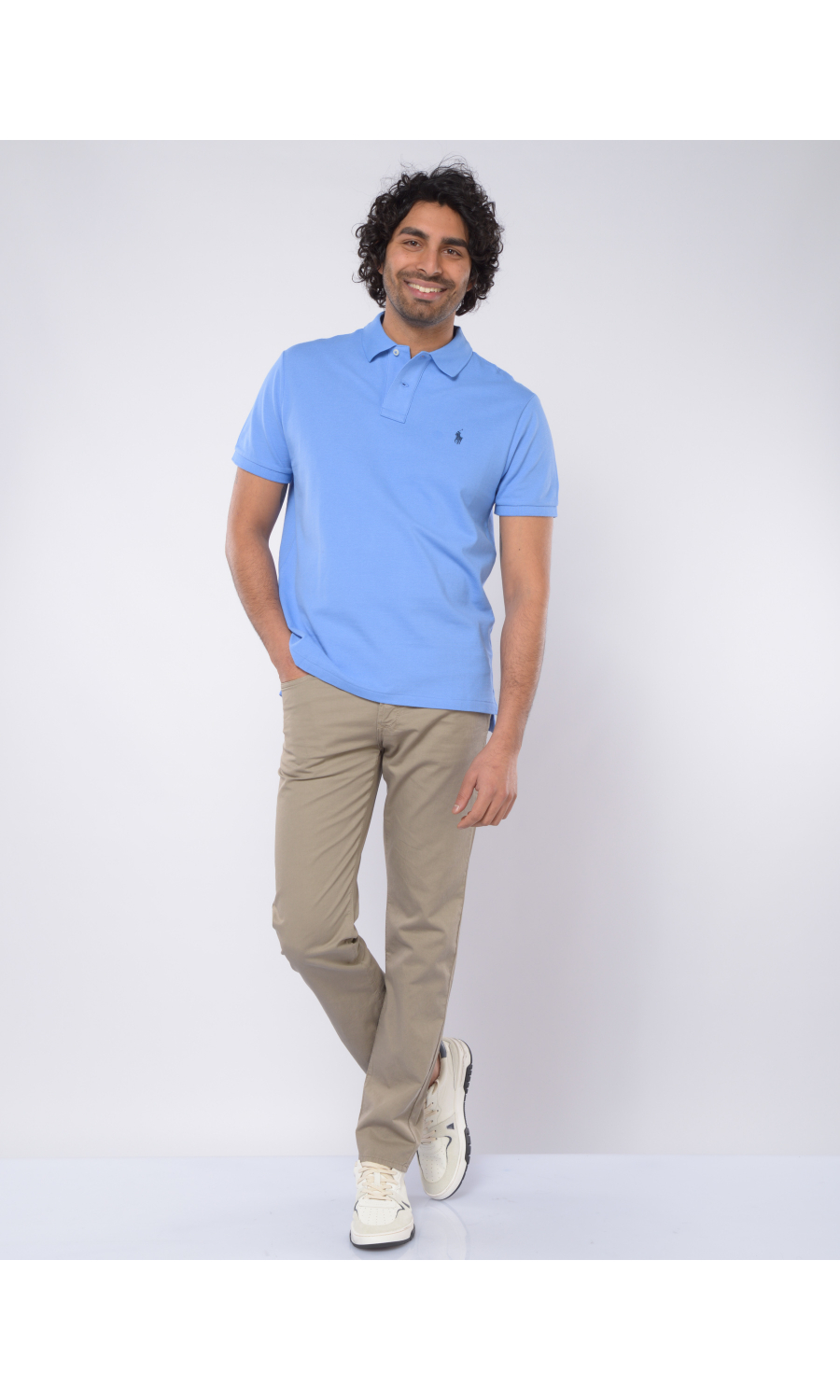 polo da uomo Ralph Lauren Custom Slim Fit con logo - 710782592-3