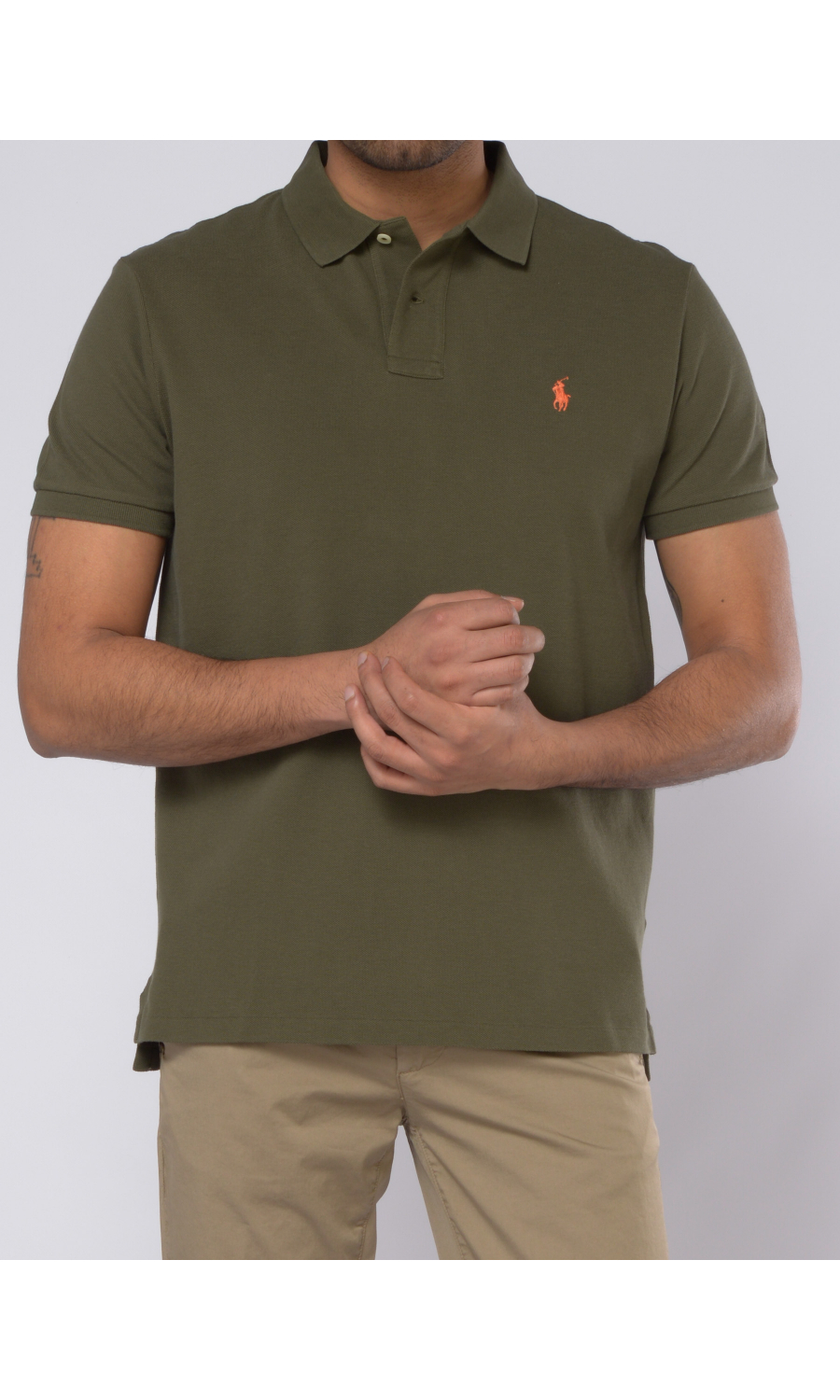 polo da uomo Ralph Lauren Custom Slim Fit con logo - 710782592-3